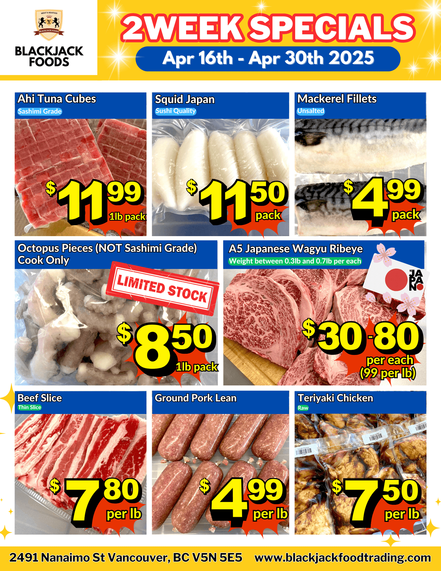 Blackjack Foods